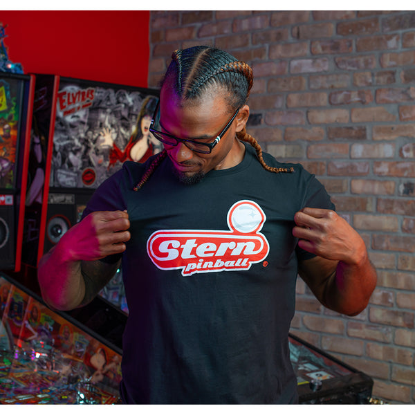 Classic Stern Black Tee – Stern Pinball